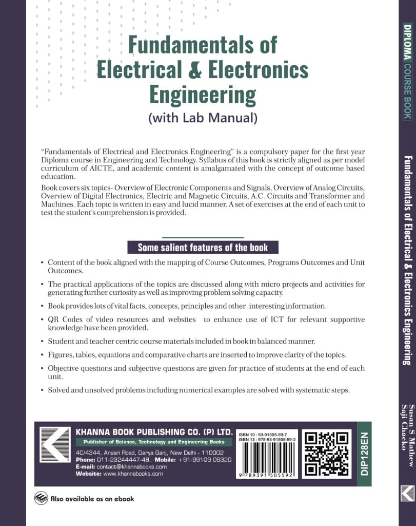 Fundamentals of Electrical and Electronics Engineering (with Lab Manual ...