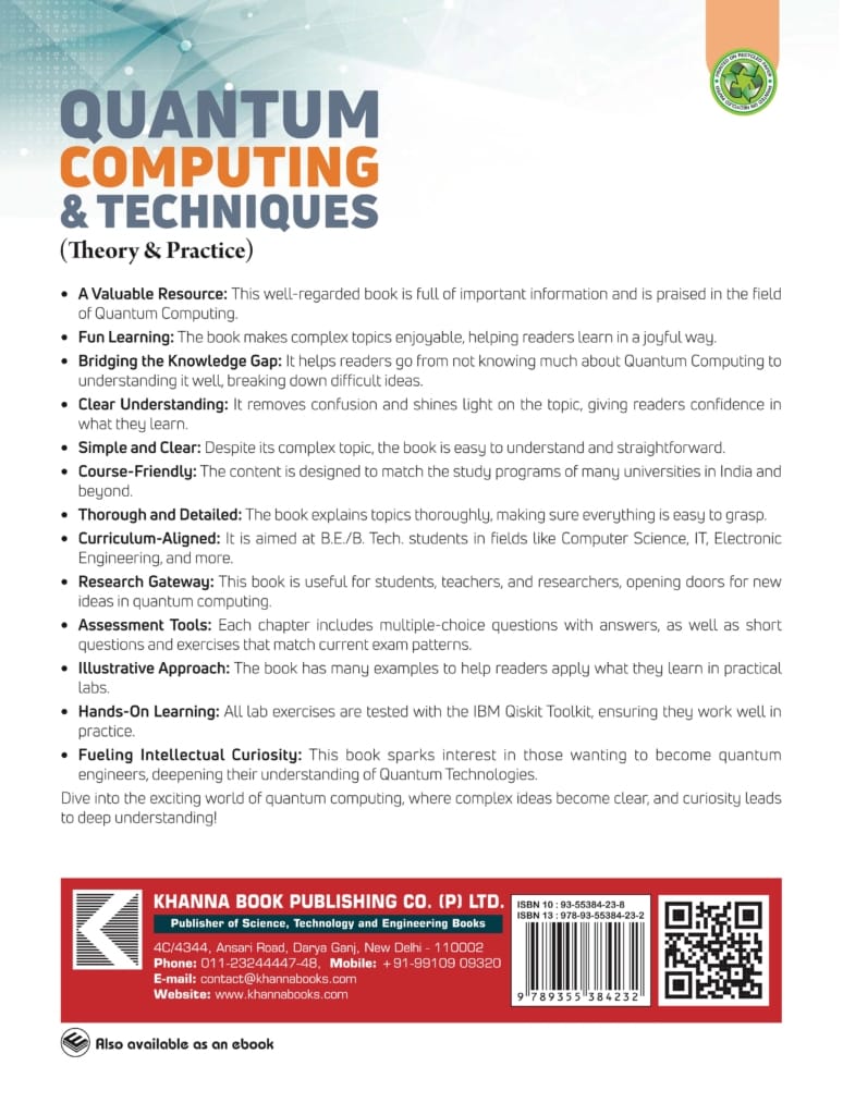 Quantum Computing & Techniques ( Theory & Practice) - Khanna Publishing House