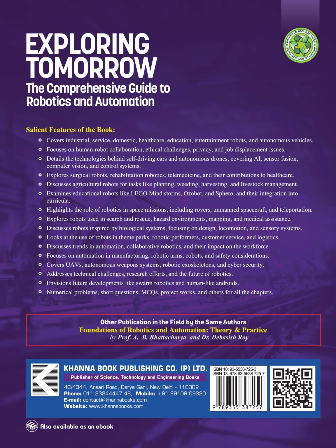 Exploring Tomorrow (The Comprehensive Guide to Robotics and Automation ...